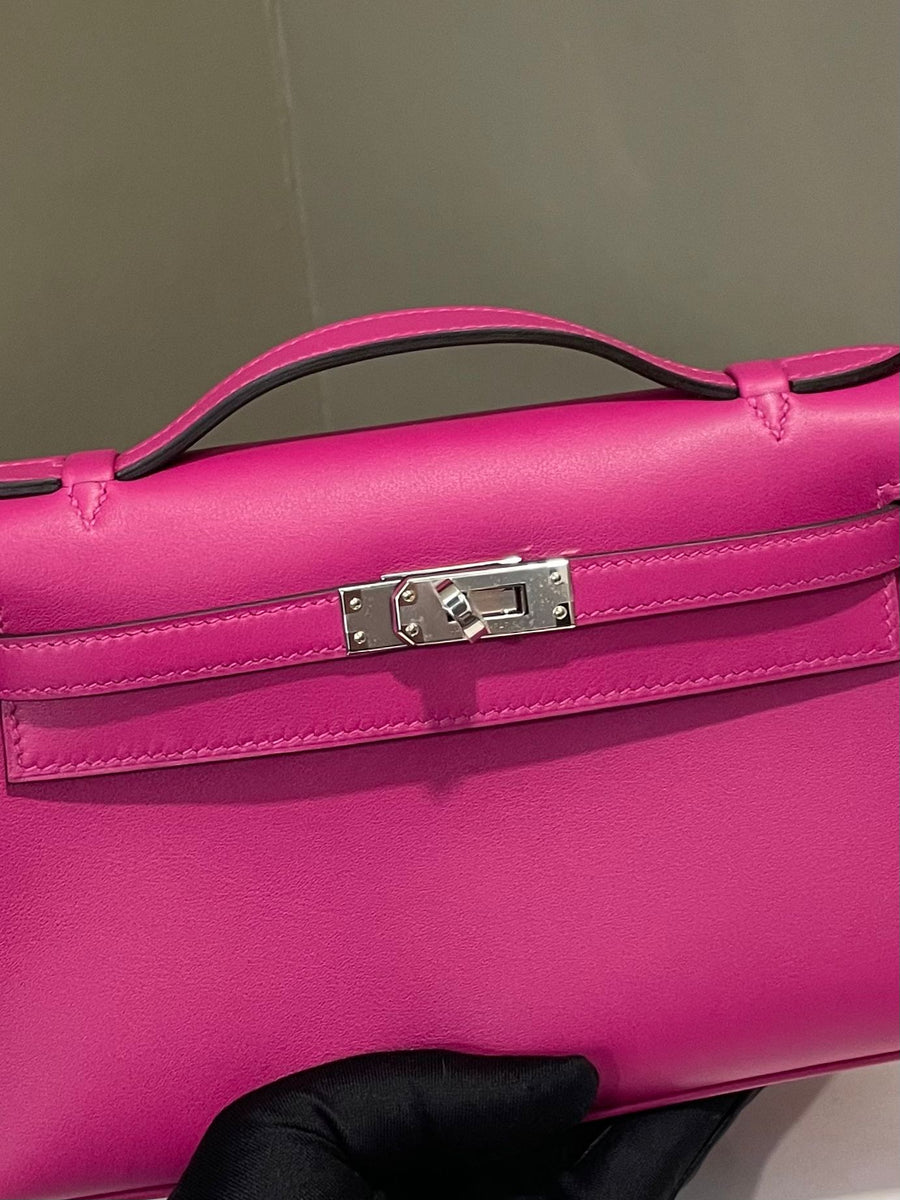 Hermes Kelly Pochette Rose Pourpre Swift – LOVELOTSLUXURY