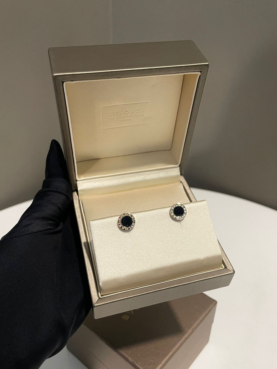 Bvlgari Onxy Earring 18K Rose Gold – LOVELOTSLUXURY