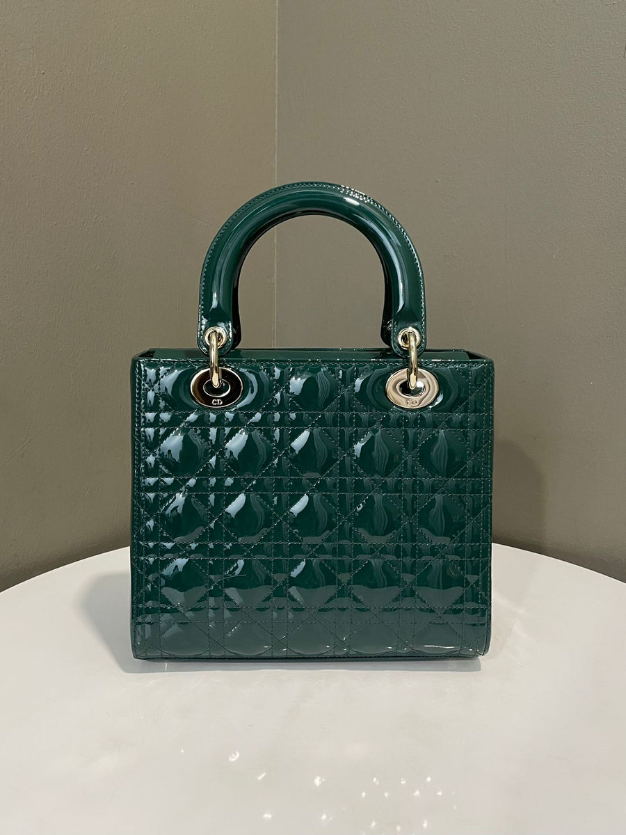 Dior Classic Lady Dior Forest Patent – LOVELOTSLUXURY