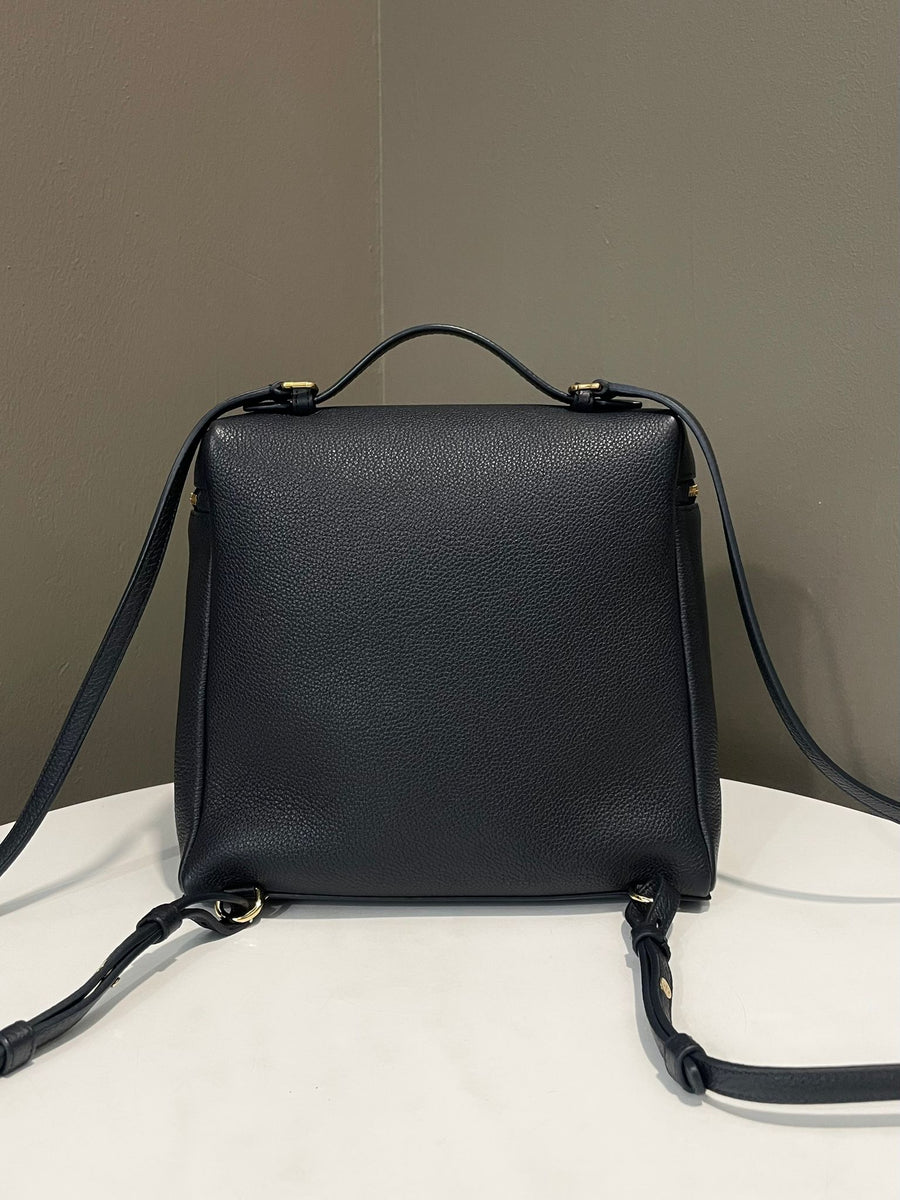 Loro Piana Extra Pocket Backpack L23.5 Midnight Grainy Calfskin ...
