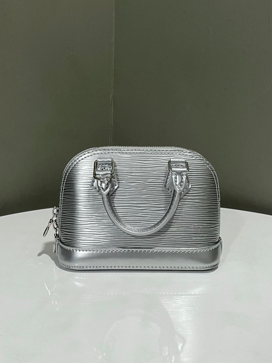 Louis Vuitton Mini Alma Nano Bag Silver Epi Leather – LOVELOTSLUXURY